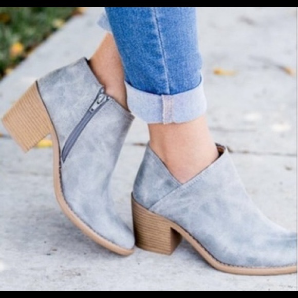 Shoes | Light Blue Female Ankle Boots | Poshmark